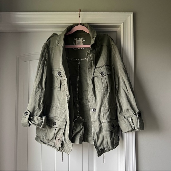Matilda Jane | Jackets & Coats | Matilda Jane Army Green Military ...